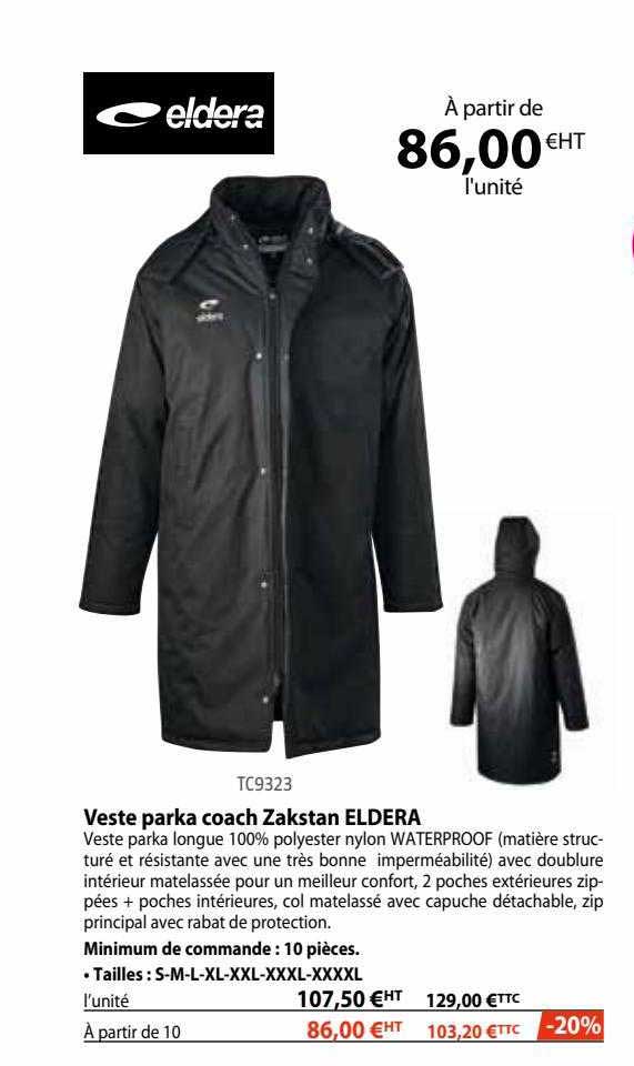 Promo Veste Parka Coach Zakstan Eldera chez Casal Sport - iCatalogue.fr