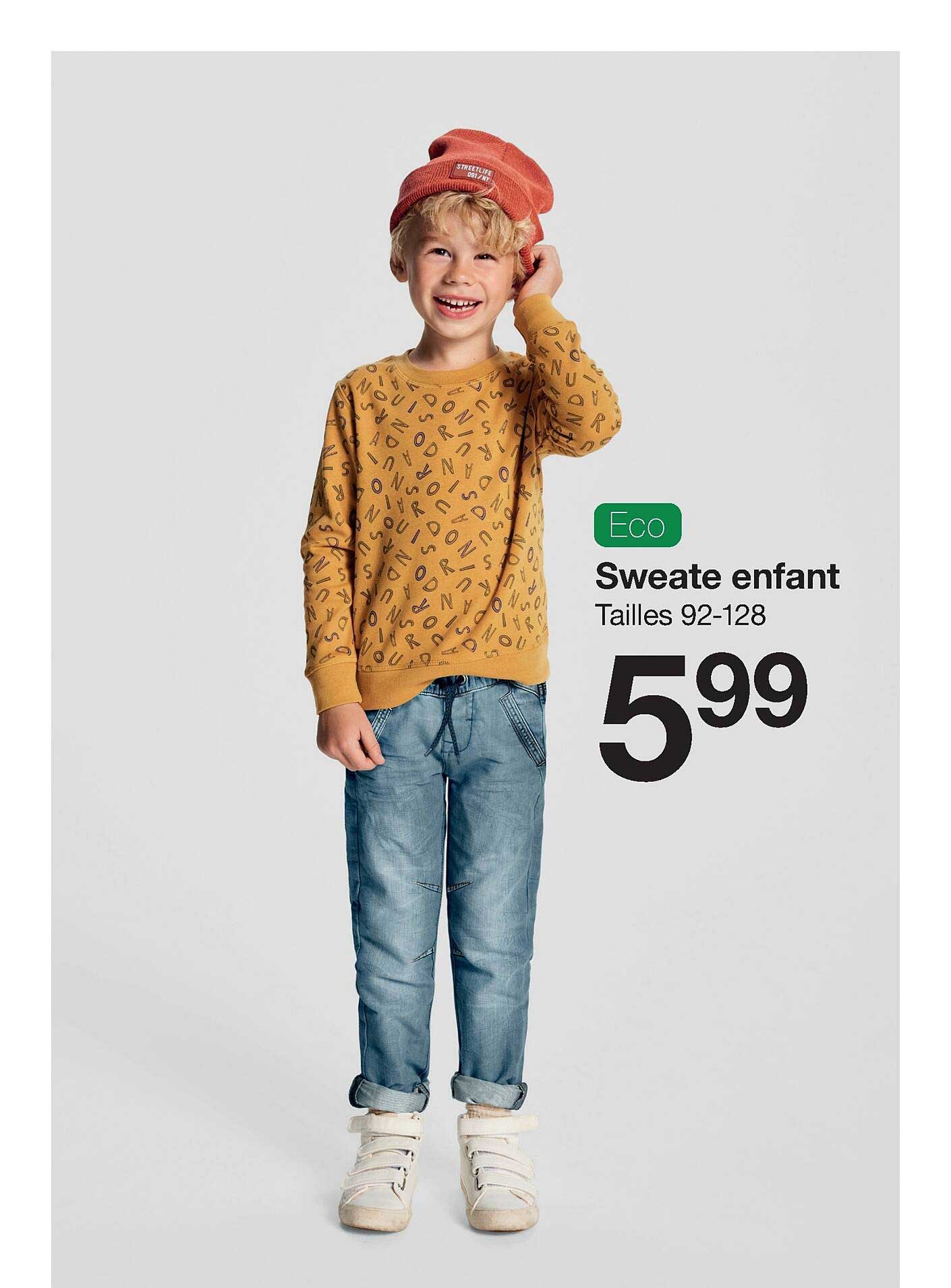 Offre Sweat Enfant Eco chez Zeeman