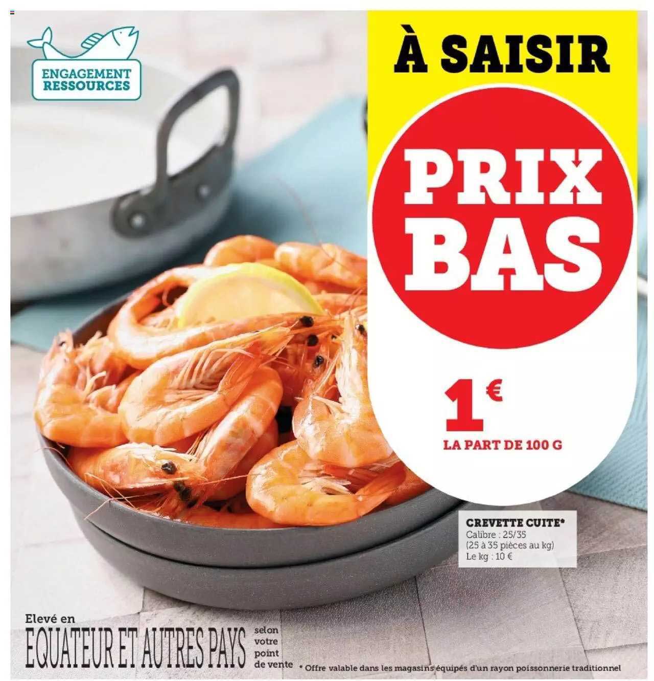 Promo Crevette Cuite chez Super U - iCatalogue.fr