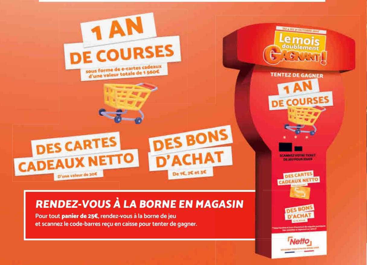 Promo Le Mois Doublement Gagant! chez Netto - iCatalogue.fr