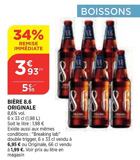 Promo Bière 8.6 Originale chez Atac - iCatalogue.fr