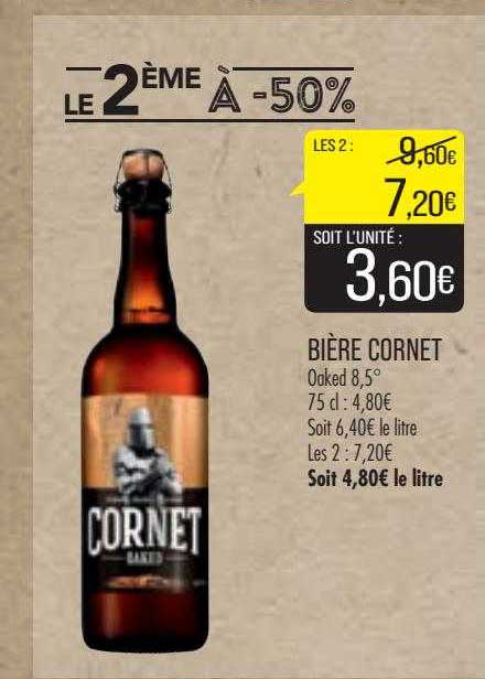 Promo Bière Cornet chez Match - iCatalogue.fr