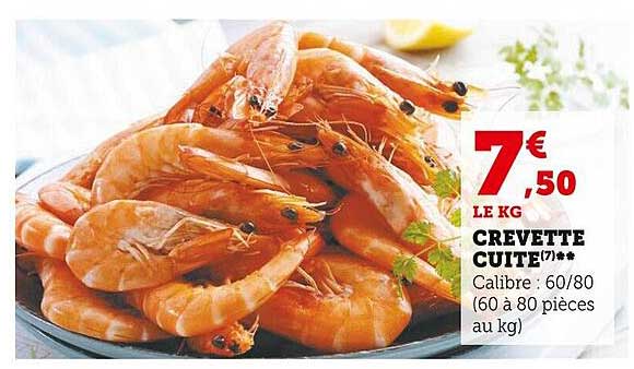 Promo Crevette Cuite chez Super U - iCatalogue.fr