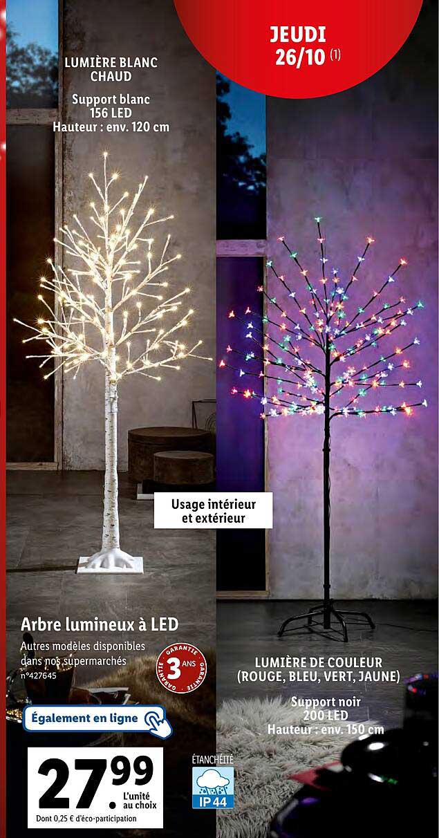 Promo Arbre Lumineux à Led chez Lidl - iCatalogue.fr