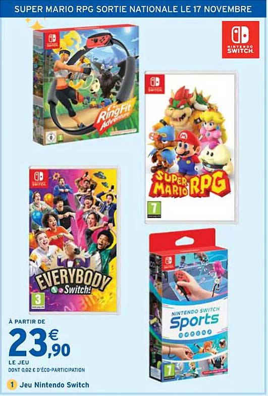 Promo Nintendo Jeu Nintendo Switch chez Intermarché - iCatalogue.fr