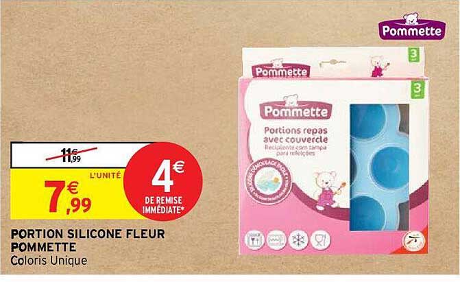 Promo Portion Silicone Fleur Pommette chez Intermarché Hyper ...