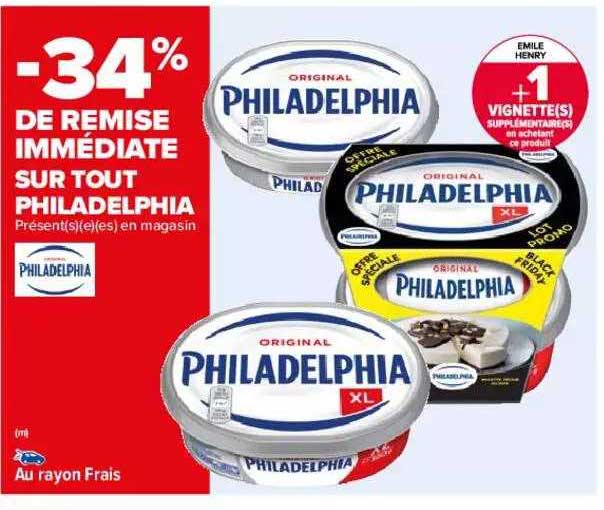 Promo Philadelphia chez Carrefour - iCatalogue.fr