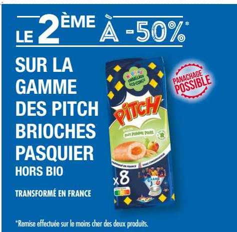 Promo La Gamme Des Pitch Brioches Pasquier chez Match - iCatalogue.fr
