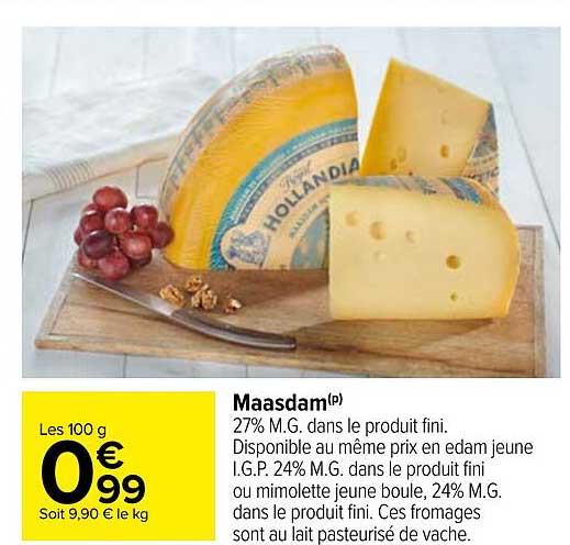 Promo Maasdam chez Carrefour - iCatalogue.fr