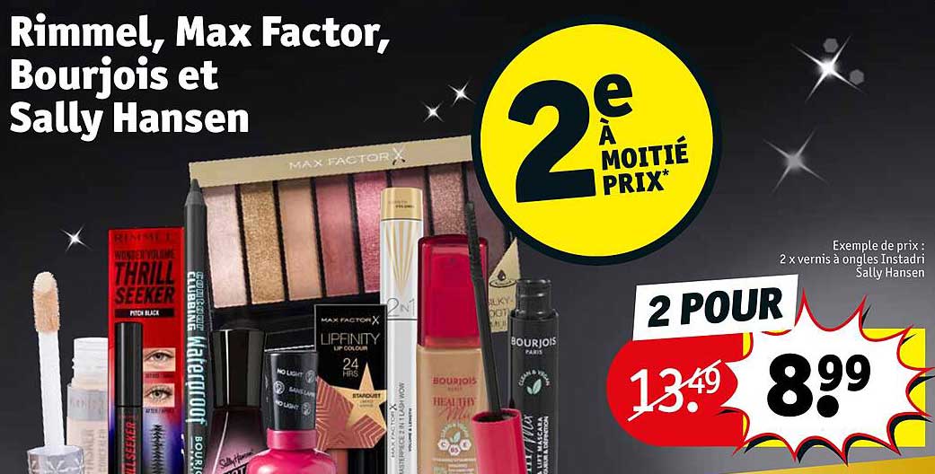 Promo Rimmel, Max Factor, Bourjois Et Sally Hansen chez Kruidvat ...