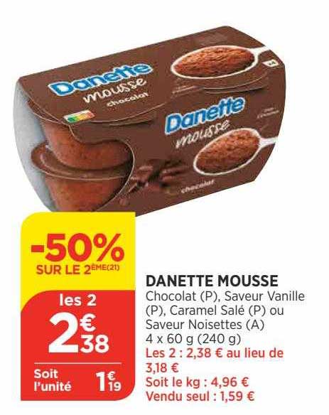 Promo Danette Mousse chez Atac - iCatalogue.fr