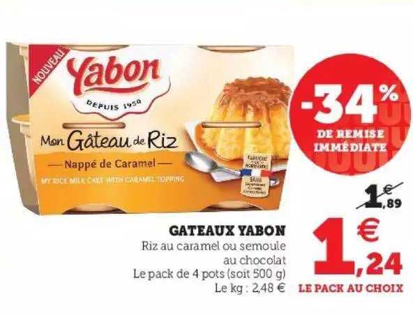 Promo Gâteau Yabon chez Hyper U - iCatalogue.fr