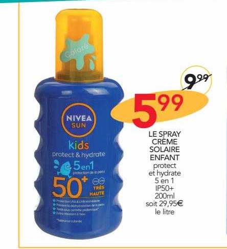 Promo Le Spray Crème Solaire Enfant Nivea chez Stokomani - iCatalogue.fr