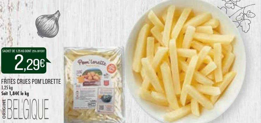 Promo Frites Crues Pom'lorette chez Match - iCatalogue.fr