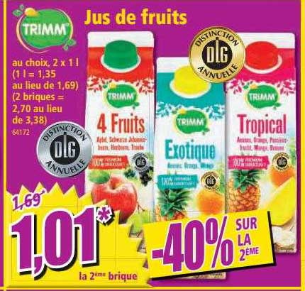 Promo Jus De Fruits chez Norma - iCatalogue.fr