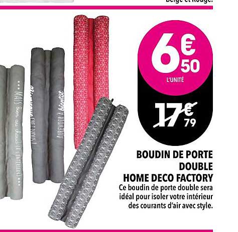 Promo Boudin De Porte Double Home Déco Factory chez Supeco - iCatalogue.fr