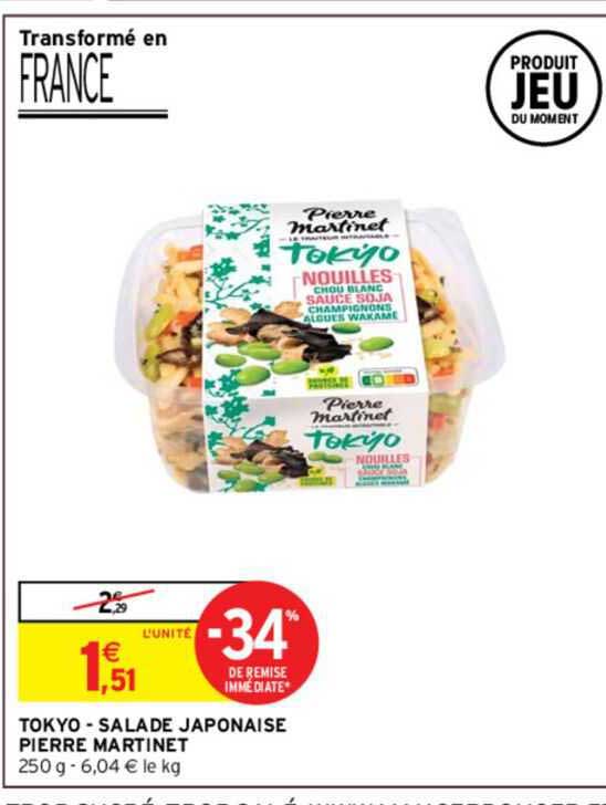 Promo Tokyo - Salade Japonaise Pierre Martinet chez Intermarché ...