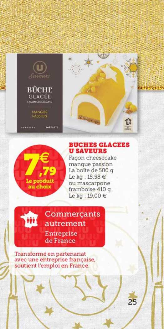 Promo Bûches Glacées U Saveurs chez Super U - iCatalogue.fr