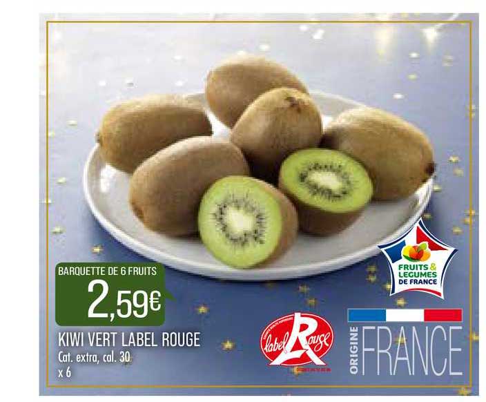 Promo Kiwi Vert Label Rouge chez Match - iCatalogue.fr