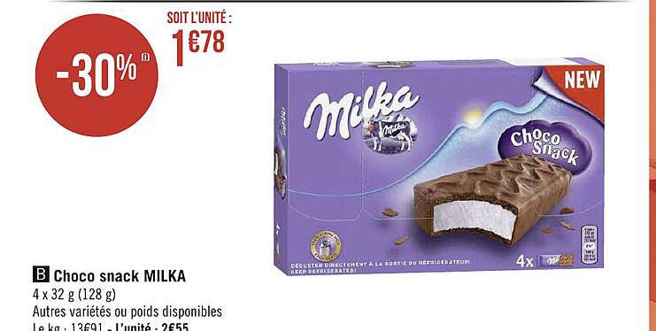 Promo Choco Snack Milka chez Géant Casino - iCatalogue.fr