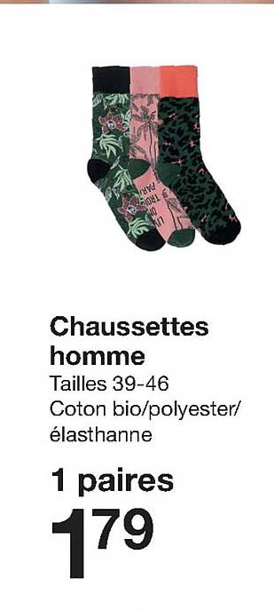Promo Chaussettes Homme Chez Zeeman Icatalogue Fr