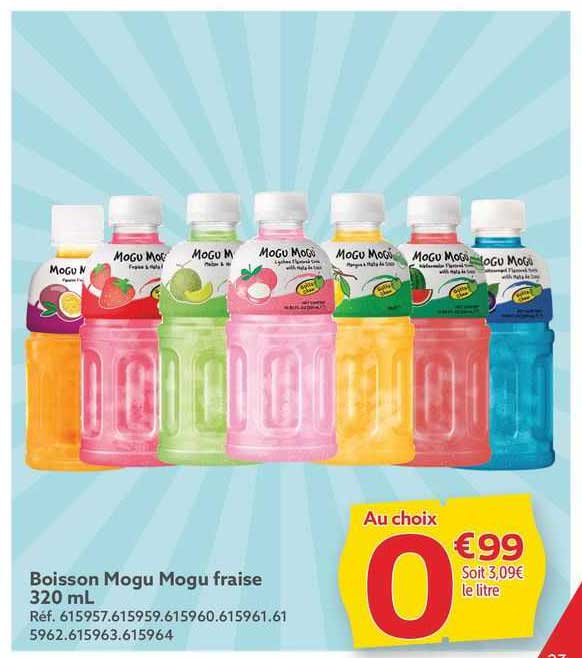 Promo Boisson Mogu Mogu Fraise 320 Ml chez GiFi - iCatalogue.fr