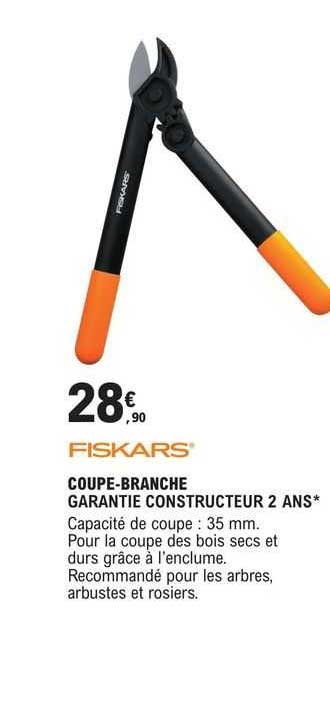 Promo Fiskars Coupe-branche chez E.Leclerc Brico - iCatalogue.fr