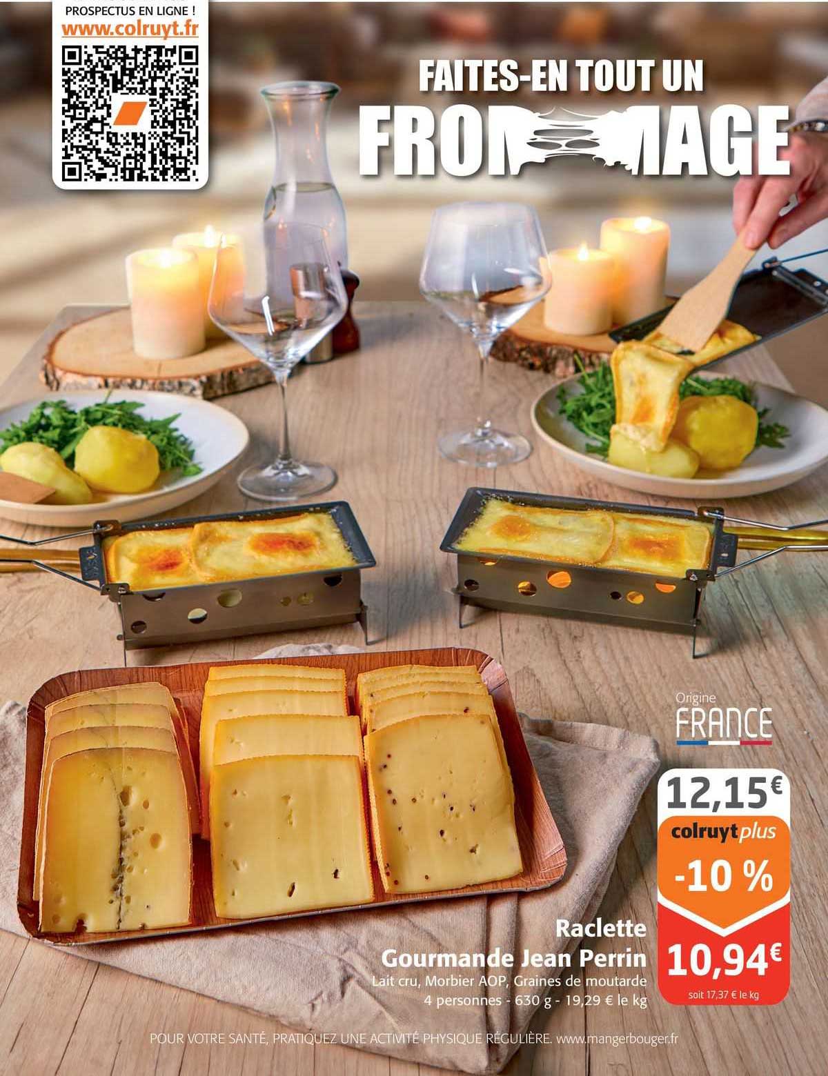 Promo Raclette Gourmande Jean Perrin chez Colruyt - iCatalogue.fr