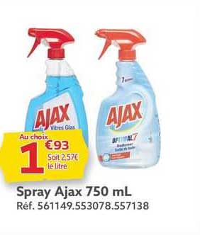 Promo Spray Ajax 750 Ml chez GiFi - iCatalogue.fr