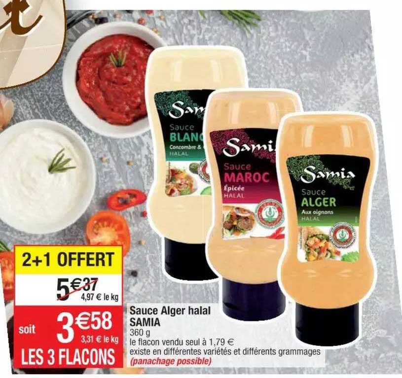 Promo Sauce Alger Halal Samia chez Cora - iCatalogue.fr