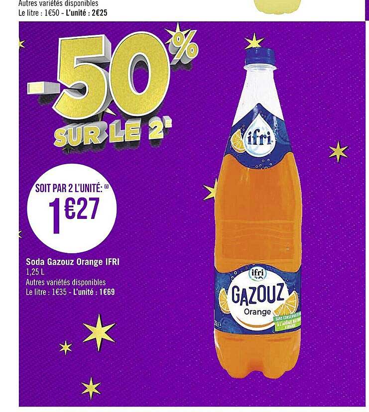Offre Soda Gazouz Ifri chez Carrefour Market