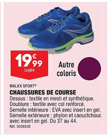 Promo Chaussures De Course Walkx Sport chez Aldi - iCatalogue.fr