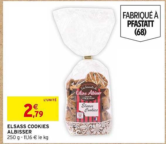 Promo Elsass Cookies Albisser chez Intermarché - iCatalogue.fr
