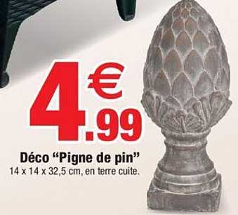 Promo Déco "pigne De Pin" chez Bazarland - iCatalogue.fr