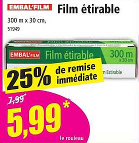 Promo Embal'film Film étirable chez Norma - iCatalogue.fr