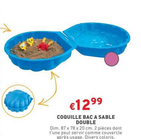 Promo Coquille Bac à Sable Double chez Trafic - iCatalogue.fr