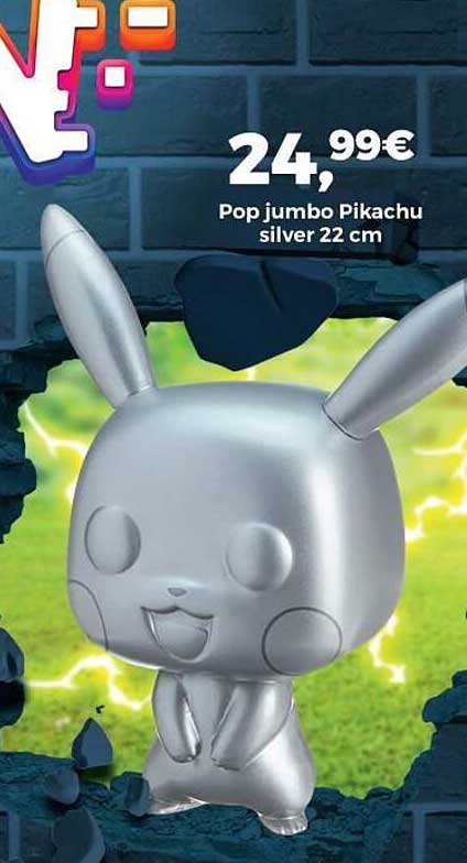 Offre Pop Jumbo Pikachu Silver 22 Cm chez PicWicToys