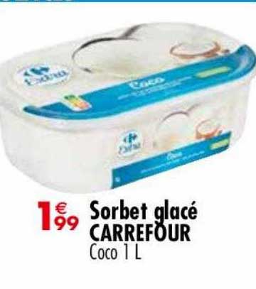 Promo Sorbet Glacé Carrefour chez Carrefour Market - iCatalogue.fr