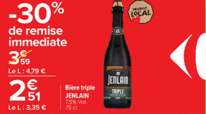 Promo Bière Triple Jenlain chez Carrefour Market - iCatalogue.fr