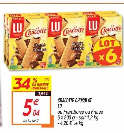 Promo Cracotte Chocolat Lu 34% De Remise Immédiate chez Netto ...