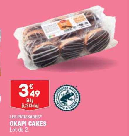 Promo Okapi Cakes Les Pâtissades chez Aldi - iCatalogue.fr