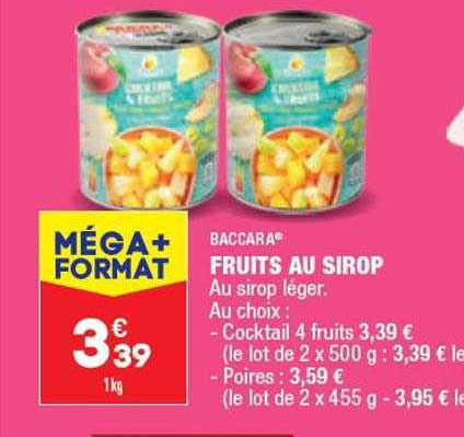 Promo Fruits Au Sirop Baccara chez Aldi - iCatalogue.fr
