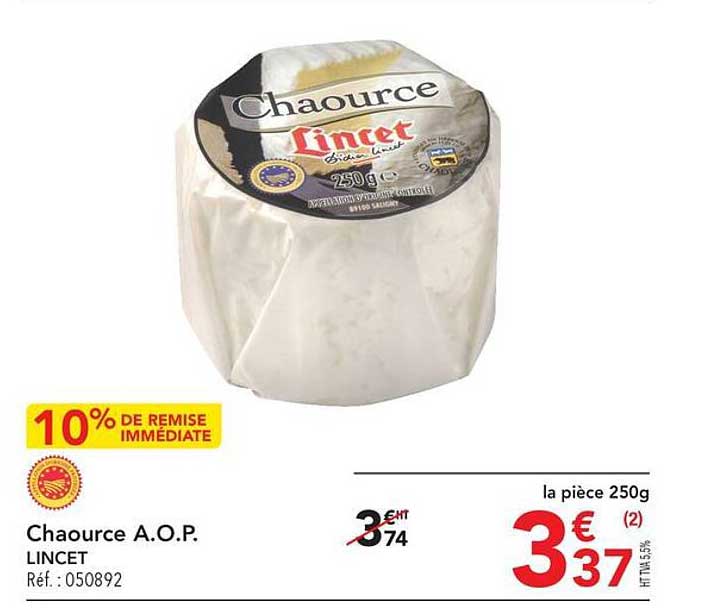 Promo Chaource A.o.p. Lincet chez METRO - iCatalogue.fr