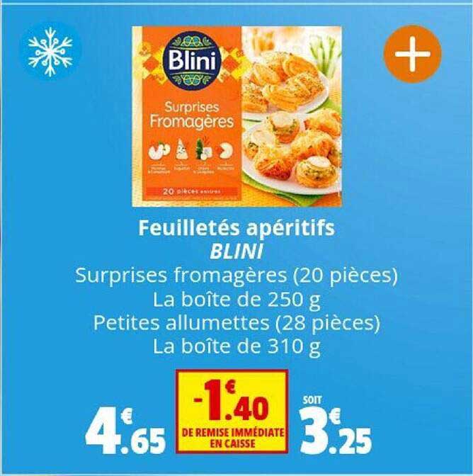 Promo Feuilletés Apéritifs Blini chez Coccinelle Supermarché ...