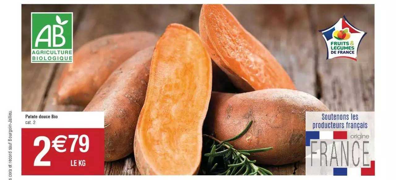 Promo Patate Douce Bio chez Cora - iCatalogue.fr