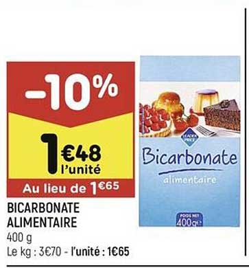 Promo Bicarbonate Alimentaire chez Leader Price - iCatalogue.fr