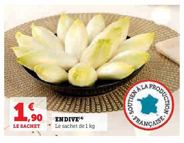 Promo Endive chez Hyper U - iCatalogue.fr