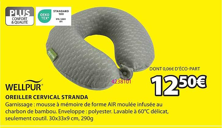 Promo Wellpur Oreiller Cervical Stranda chez JYSK - iCatalogue.fr