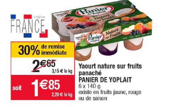 Promo Yaourt Nature Sur Fruits Panaché Panier De Yoplait chez Cora ... Promo Yaourt Nature Sur Fruits Panaché Panier De Yoplait chez Cora ...