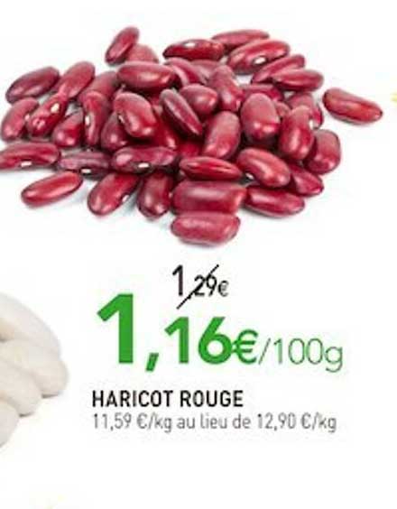 Promo Haricot Rouge chez NaturéO - iCatalogue.fr